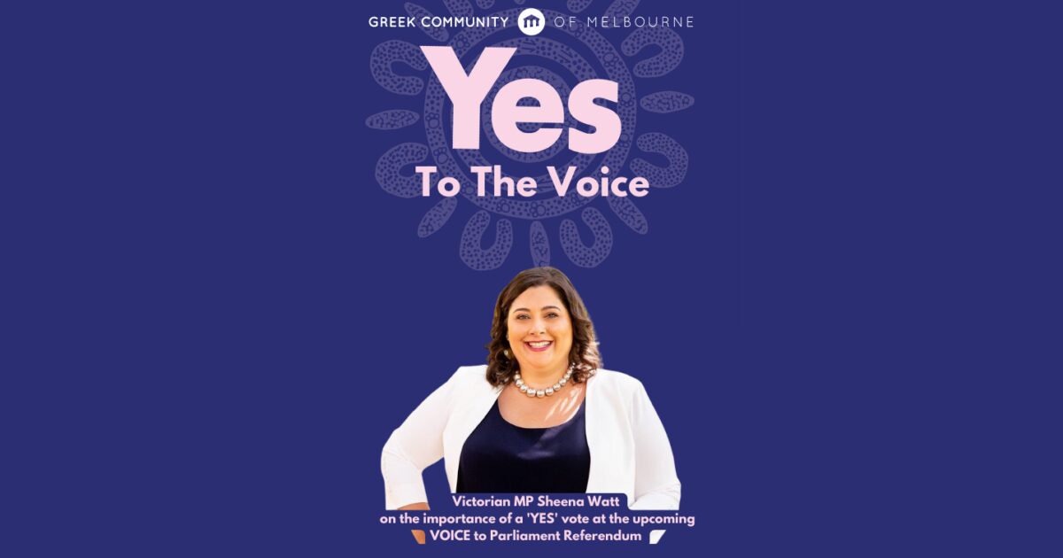Sheena Watt MP to Speak on The Voice Referendum at The Greek Centre ...